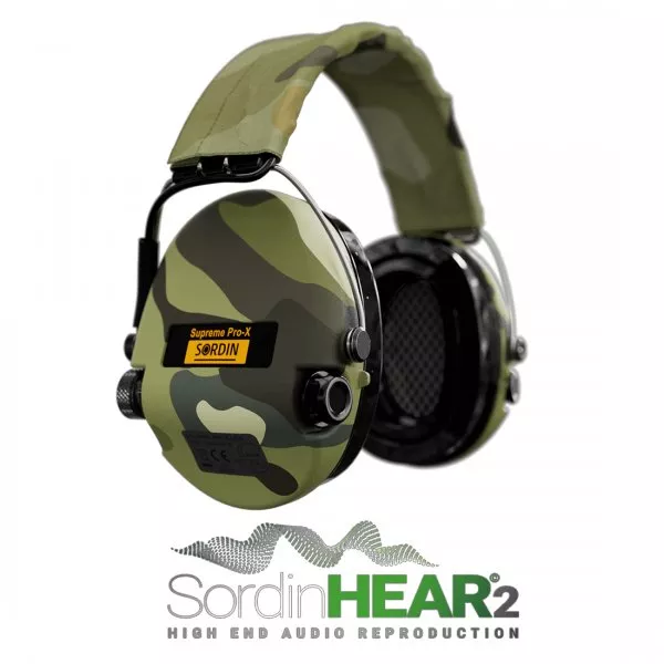 Sordin Supreme PRO-X FULL CAMO with LED and GEL – Electronic Earmuffs – IPSC and USPSA ...