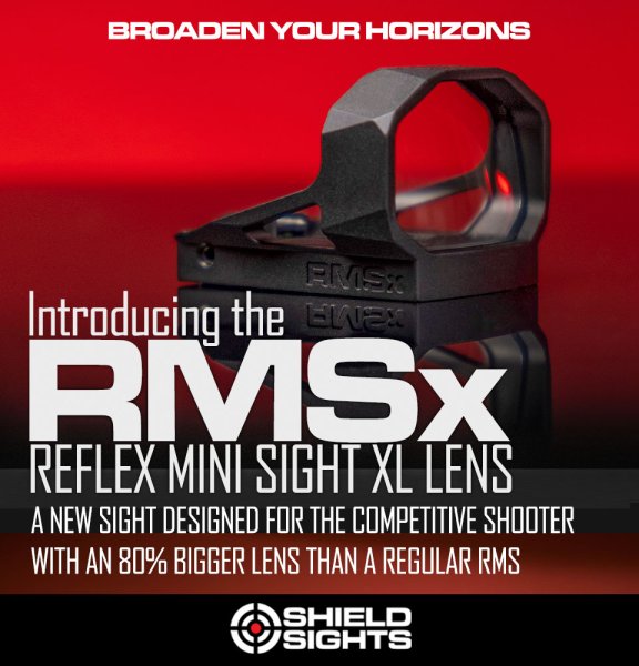 Shield RMSx Glass - Reflex Mini Sight XL Lens – Red Dot and Scopes ...