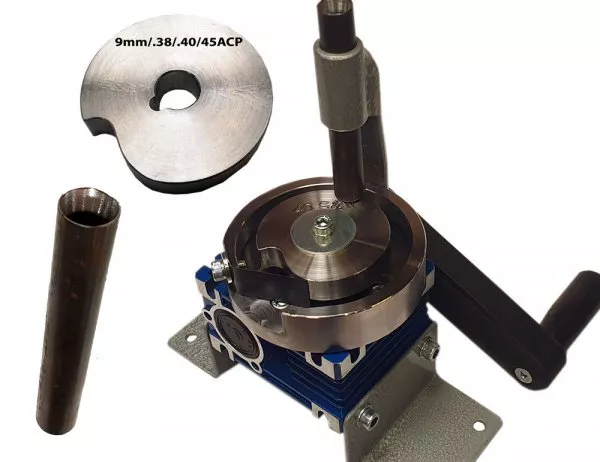 Rollsizer - Complete Pistol manual mini Roll sizer with Caliber Conversion and Drop Tube ...